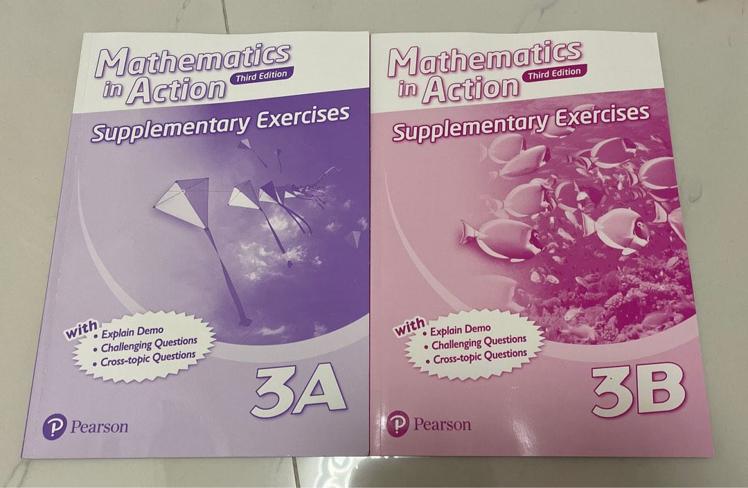Mathematics in action, supplementary exercises, 3A, 3B, 興趣及遊戲, 書本 & 文具 ...