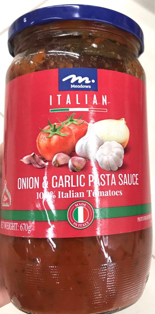 Meadows Onion & Garlic Italian Pasta Sauce 670g, Food & Drinks, Spice ...