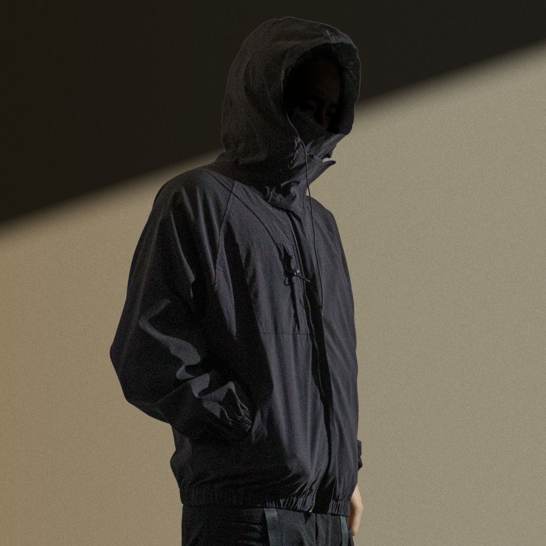 MNLA Rare Shinobi Black Wind Shell Jacket on Carousell