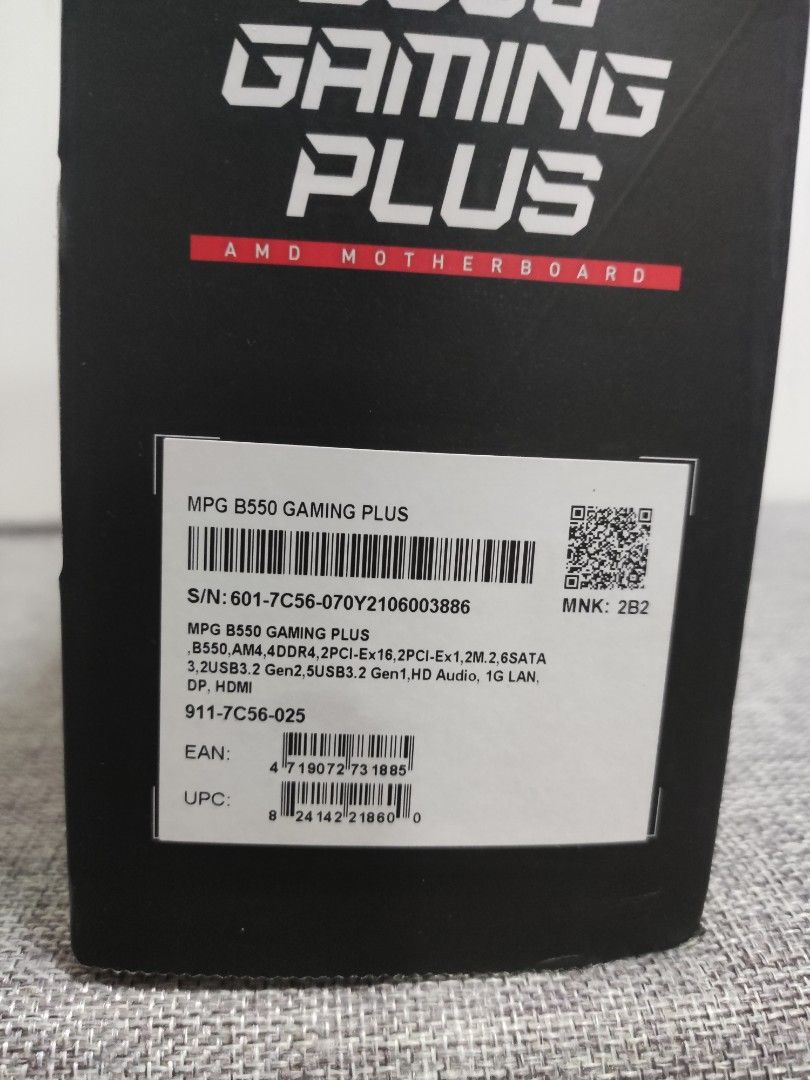 MSI B550 GAMING PLUS, Computers & Tech, Parts & Accessories, Computer ...