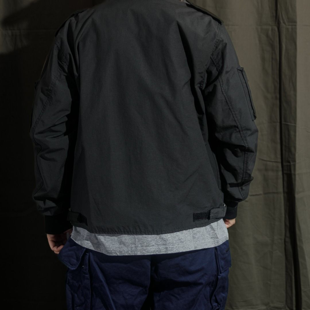 NASA x Red Canoe Flight Bomber Jacket Boxy Oversized Charcoal Grey to ...