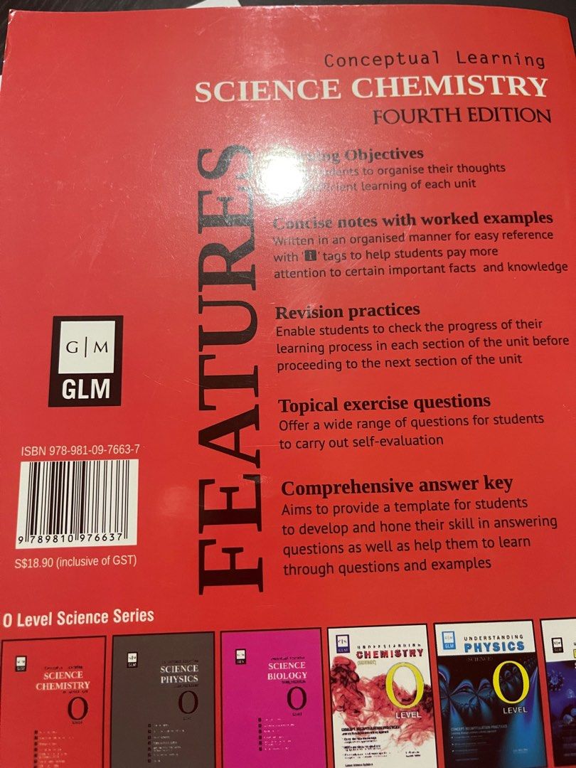 Brand new! GLM Science chemistry (olevel ) 4 the edition, Hobbies ...