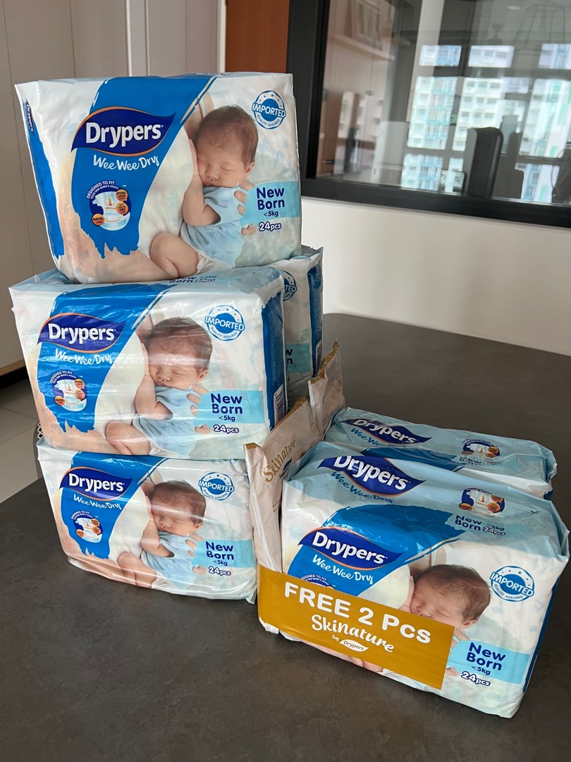 New Drypers Diapers (Newborn), Babies & Kids, Bathing & Changing ...