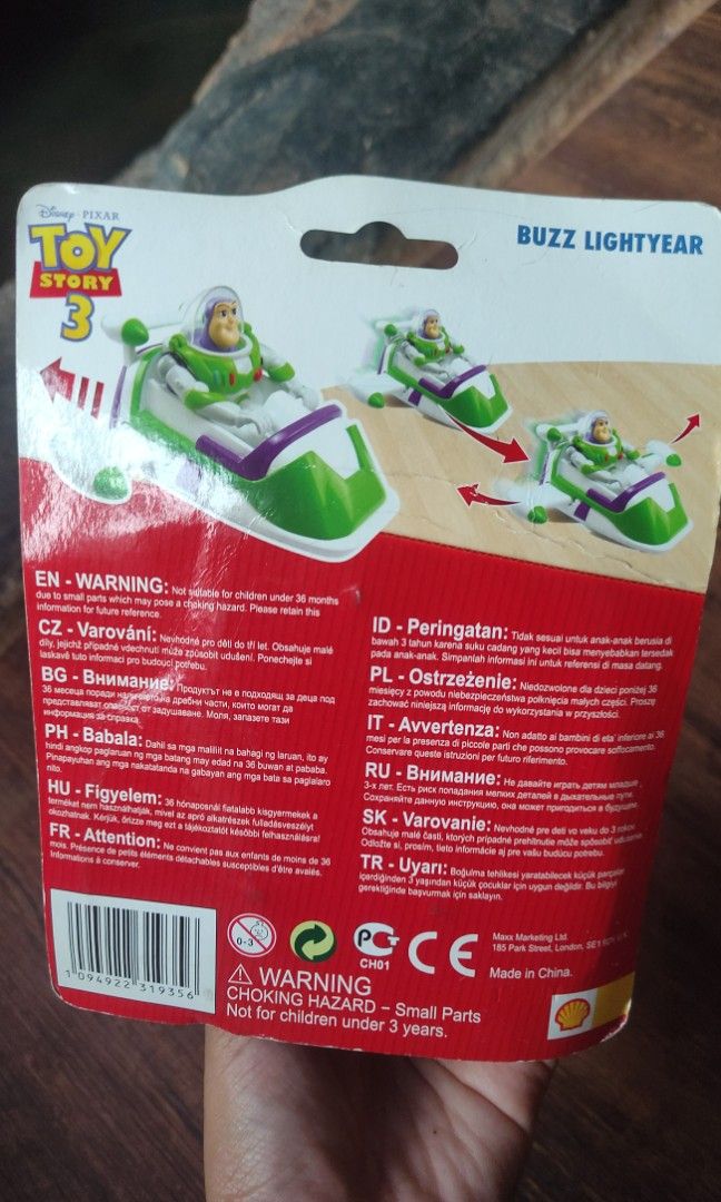 NEW! SEGEL! TOY STORY 3 SHELL BUZZ LIGHTYEAR DISNEY PIXAR FIGURE MAINAN ...