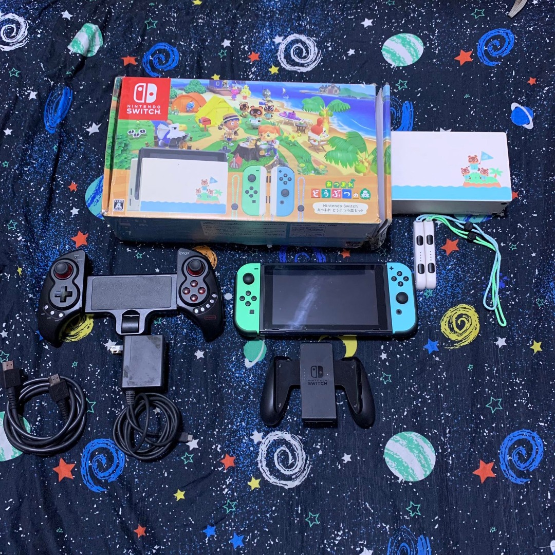 Nintendo Switch V2 Animal Crossing edition complete (good as new ...