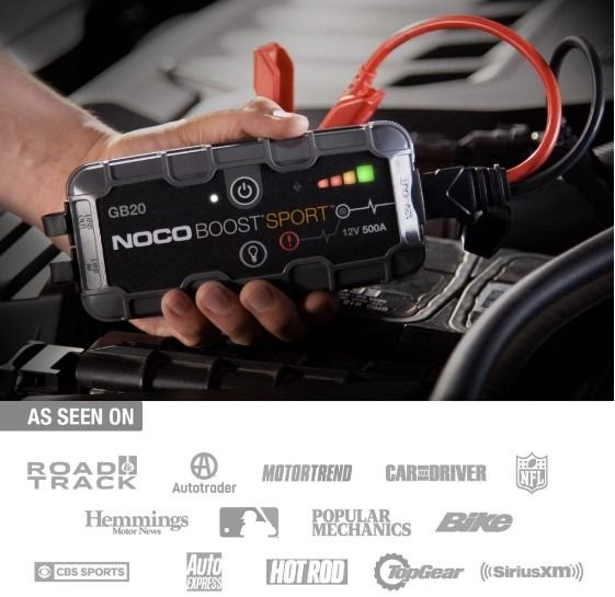 NOCO Boost Sport GB20 500 Amp 12-Volt UltraSafe Lithium Jump Starter ...