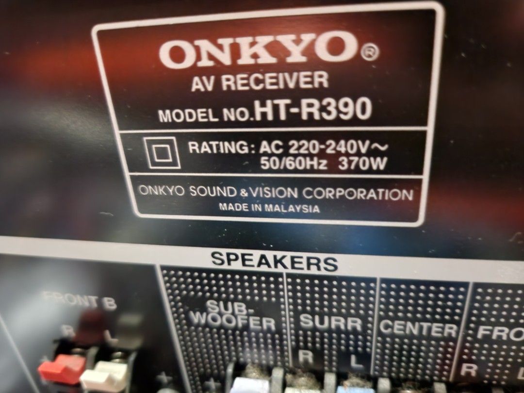 Onkyo Amplifier HT-R390, Audio, Soundbars, Speakers & Amplifiers on Carousell