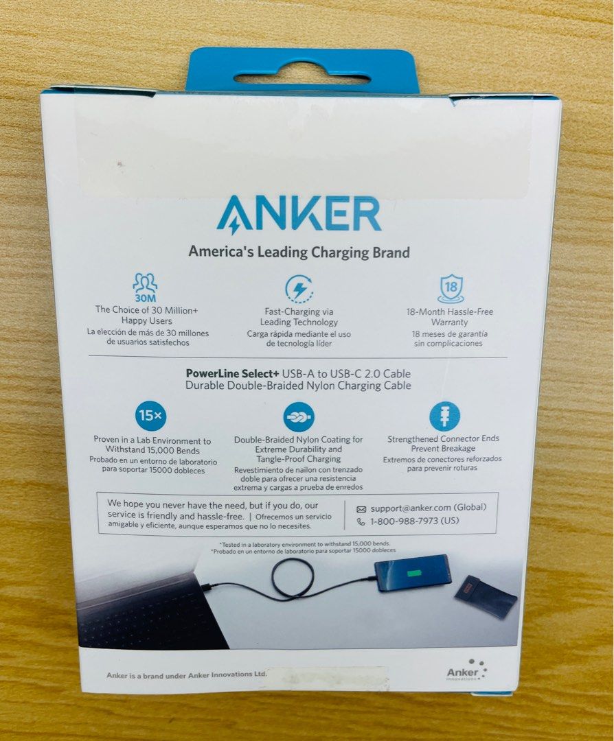 Original Anker USB A To USB type C Cord/wire, Mobile Phones & Gadgets ...