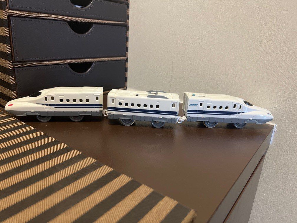 Original Japanese Shinkansen Toy Train N700 Model - 3 pieces, Hobbies ...