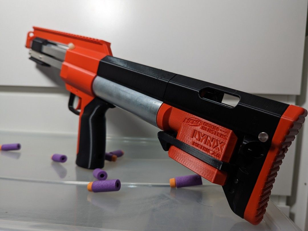 Orion Lynx Nerf Blaster red black, Hobbies & Toys, Toys & Games on ...