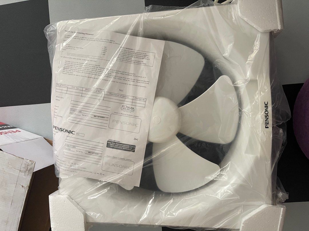 Pansonic exhaust fan, Furniture & Home Living, Lighting & Fans, Fans on ...