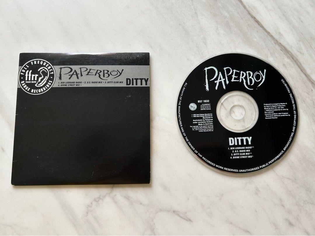 Paperboy Ditty CD single, Hobbies & Toys, Music & Media, CDs & DVDs on ... Paperboy Ditty CD single, Hobbies & Toys, Music & Media, CDs & DVDs on ...