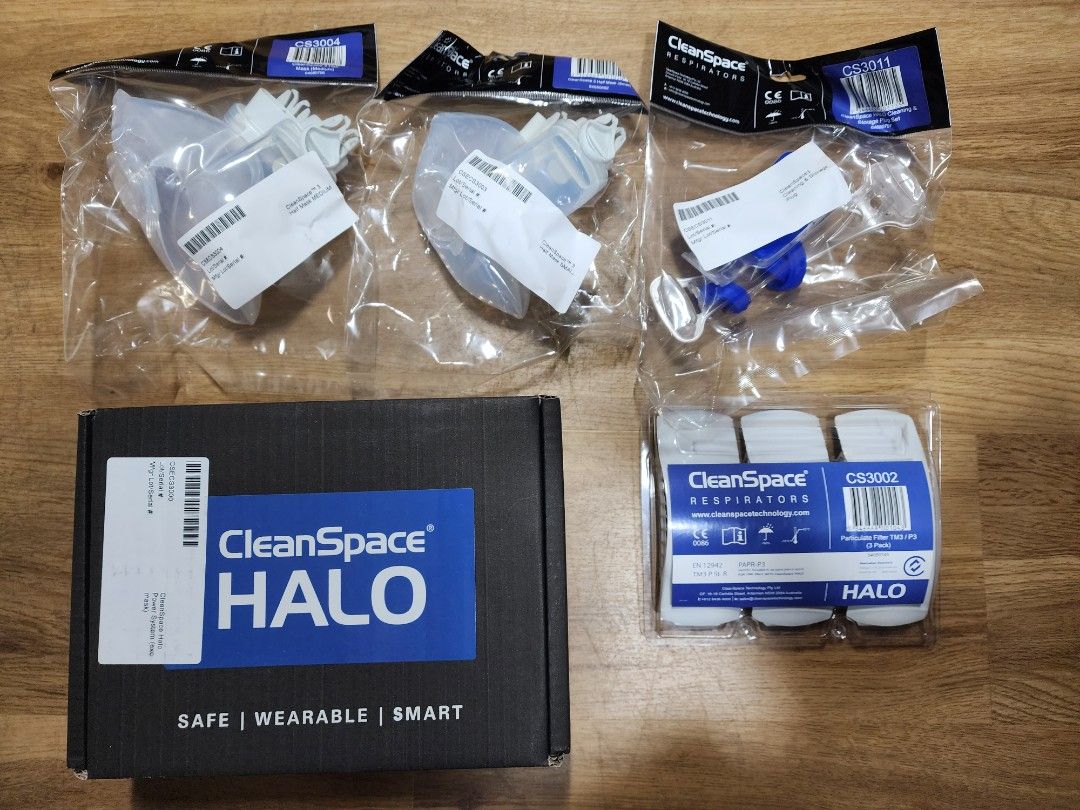 PAPR CLEANSPACE HALO KIT (INCL MASKS & ACCESSORIES), Health & Nutrition ...