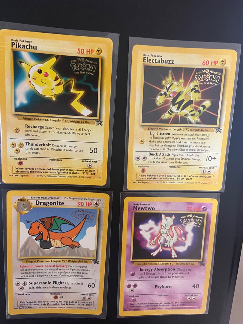 Pokemon Card (WB Movie promo set), 興趣及遊戲, 收藏品及紀念品, 古董收藏 - Carousell