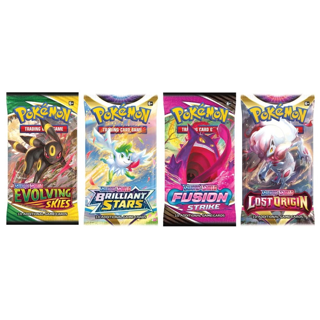 Pokemon TCG Evolving Skies Lost Origin Brilliant Stars Fusion Strike ...