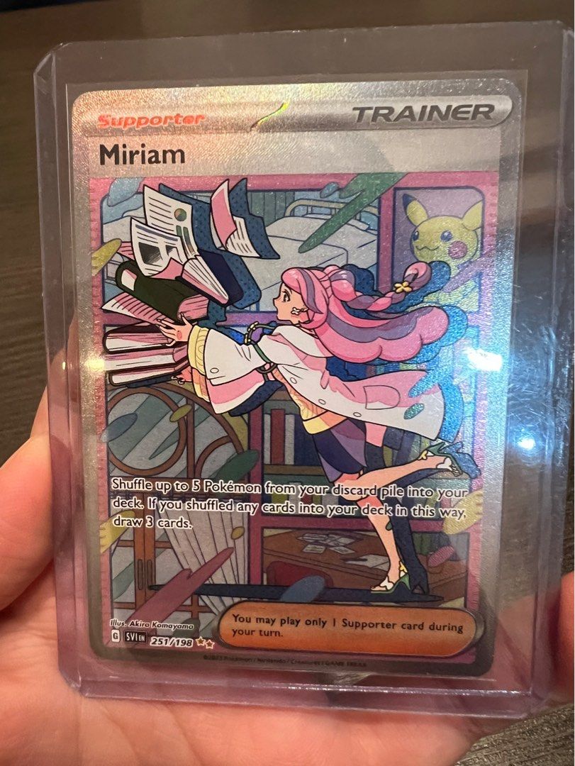 Pokémon Miriam Secret Rare Special Illustration 251/198, Hobbies & Toys ...
