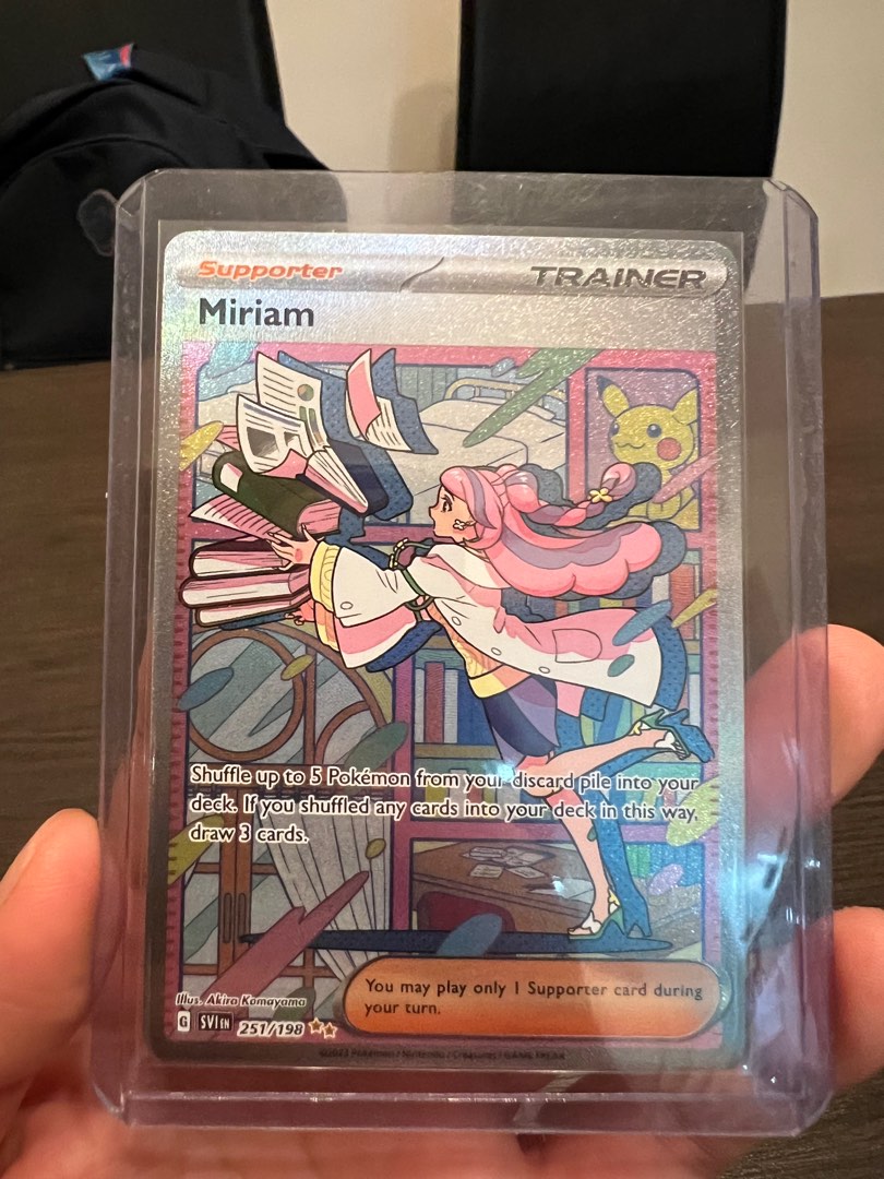 Pokémon Miriam Secret Rare Special Illustration 251/198, Hobbies & Toys ...