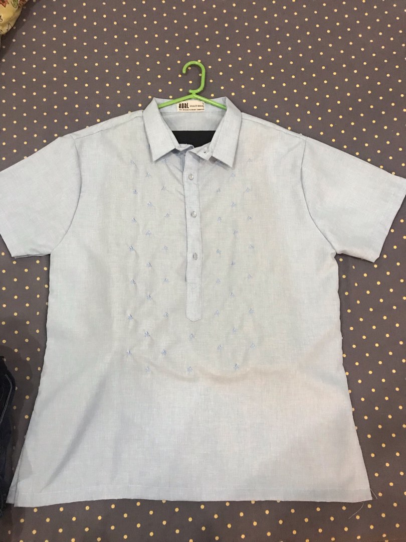 Polo Barong (Light Blue) on Carousell