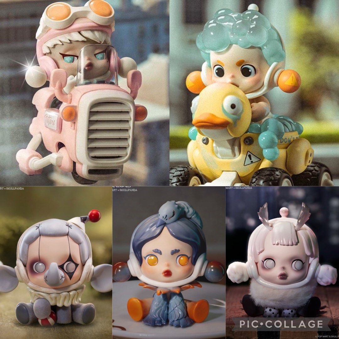 popmart sweet bean, dimoo, skullpanda, pucky, susumi, labubu, molly ...