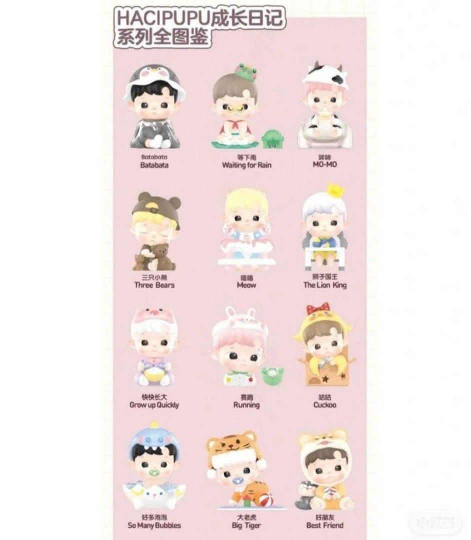 POPMART X HACHIPUPU Growth Diary LION KING, Hobbies & Toys, Toys ...