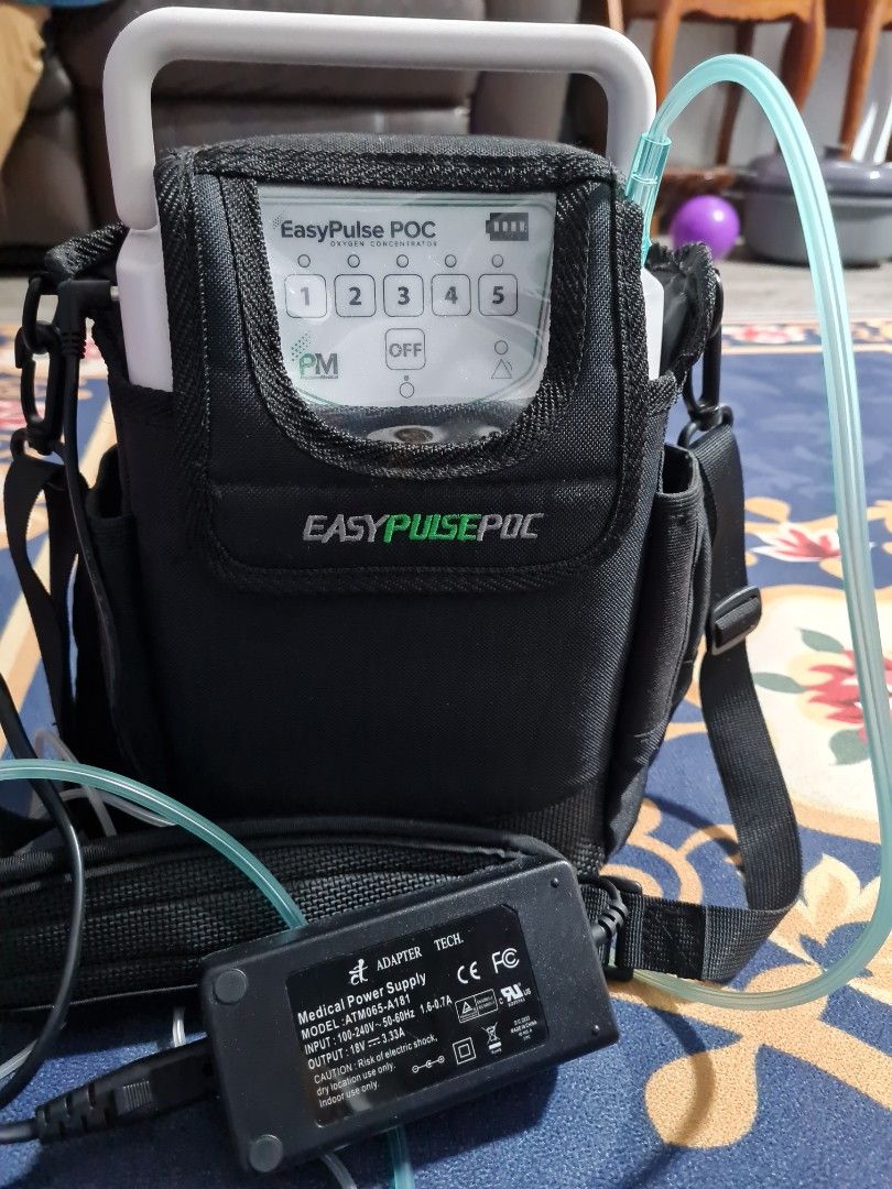 Portable oxygen concentrator (easy pulse POC), Health & Nutrition ...