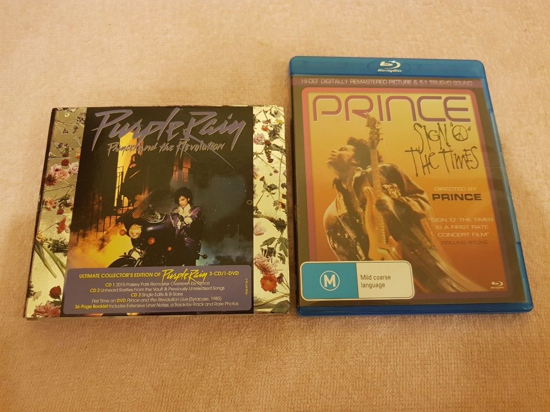 Prince Purple Rain Deluxe 3 CD + DVD Collector's Boxset + Sign 'O' The ...