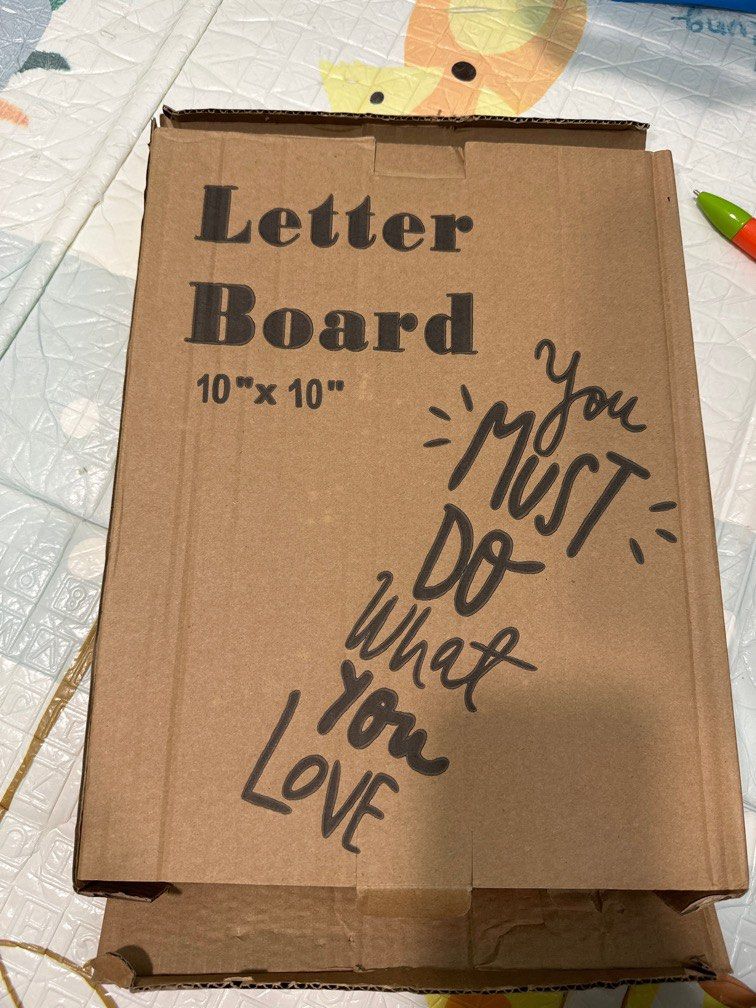 Rainbow Letter Board Display, Furniture & Home Living, Home Decor ...