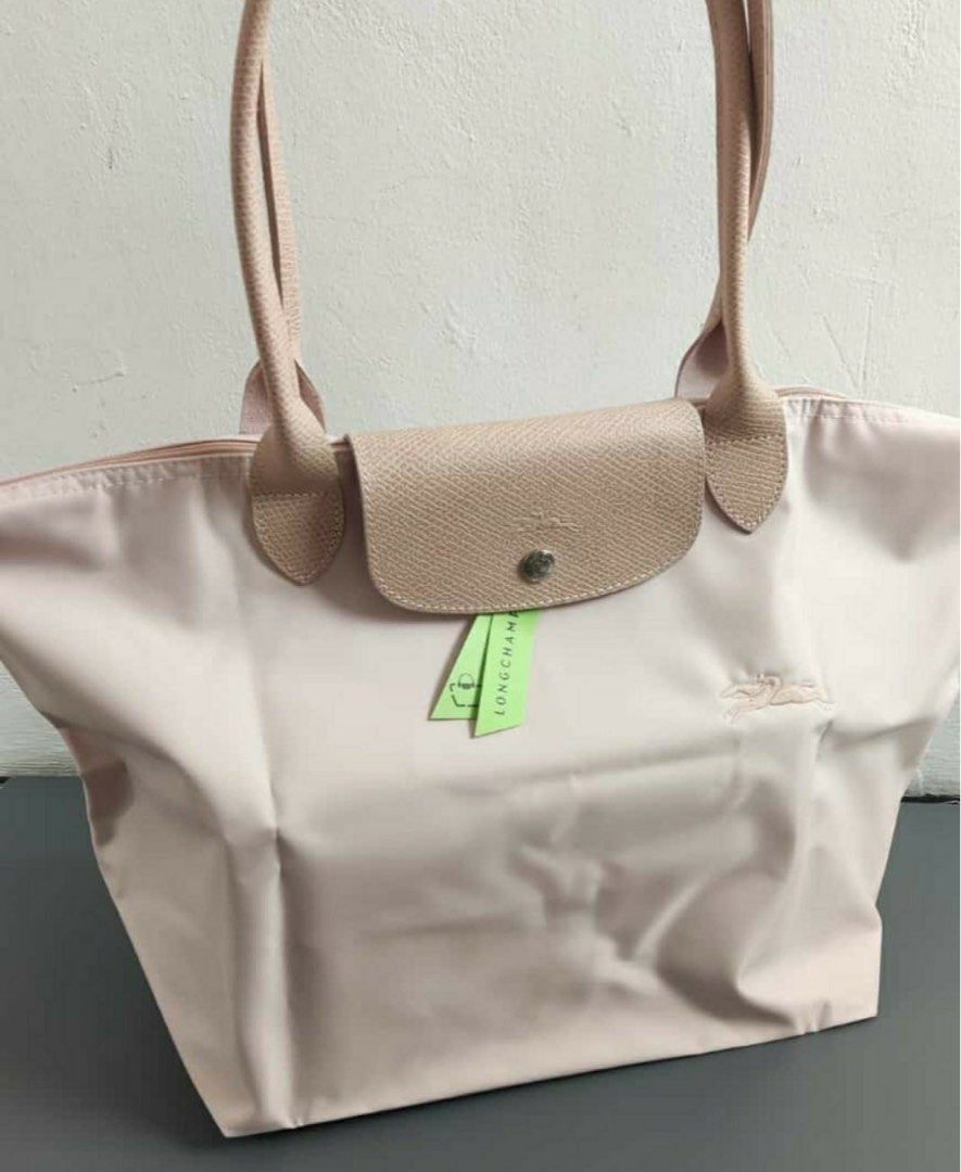 Ready Longchamp club green llh large long handle fleurs logo, Barang ...