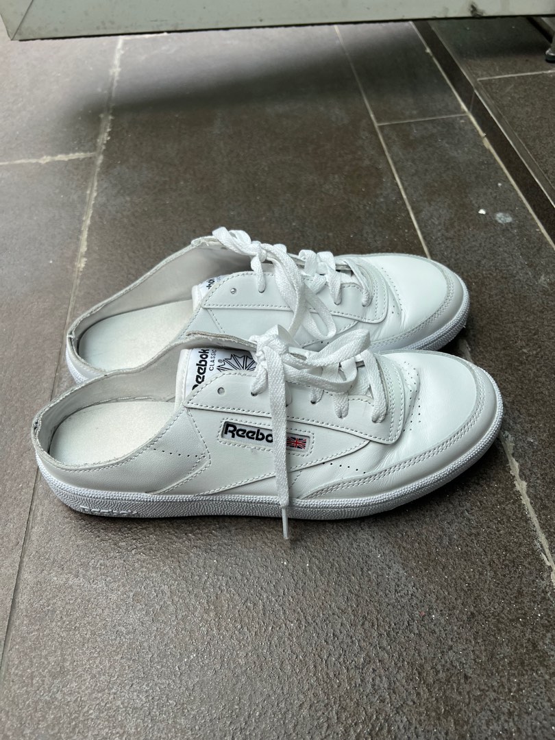 Reebok Club C mule, Men's Fashion, Footwear, Sneakers on Carousell