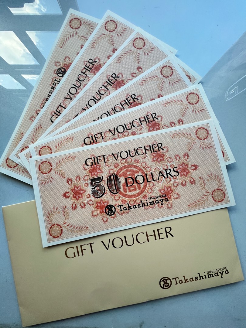 S$100 worth Takashimaya Voucher (No expiry date), Tickets & Vouchers, Vouchers on Carousell