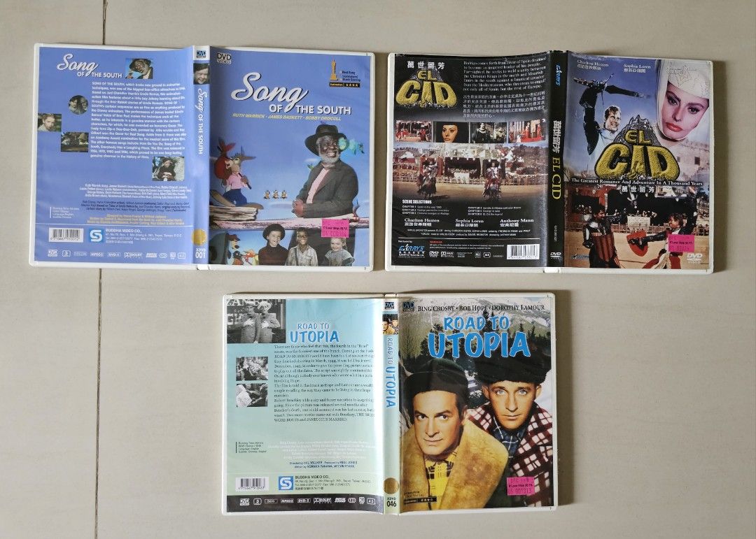 Sabrina,Wizard Of Oz,Return To Blue Lagoon,Song Of The South,El CID,To ...