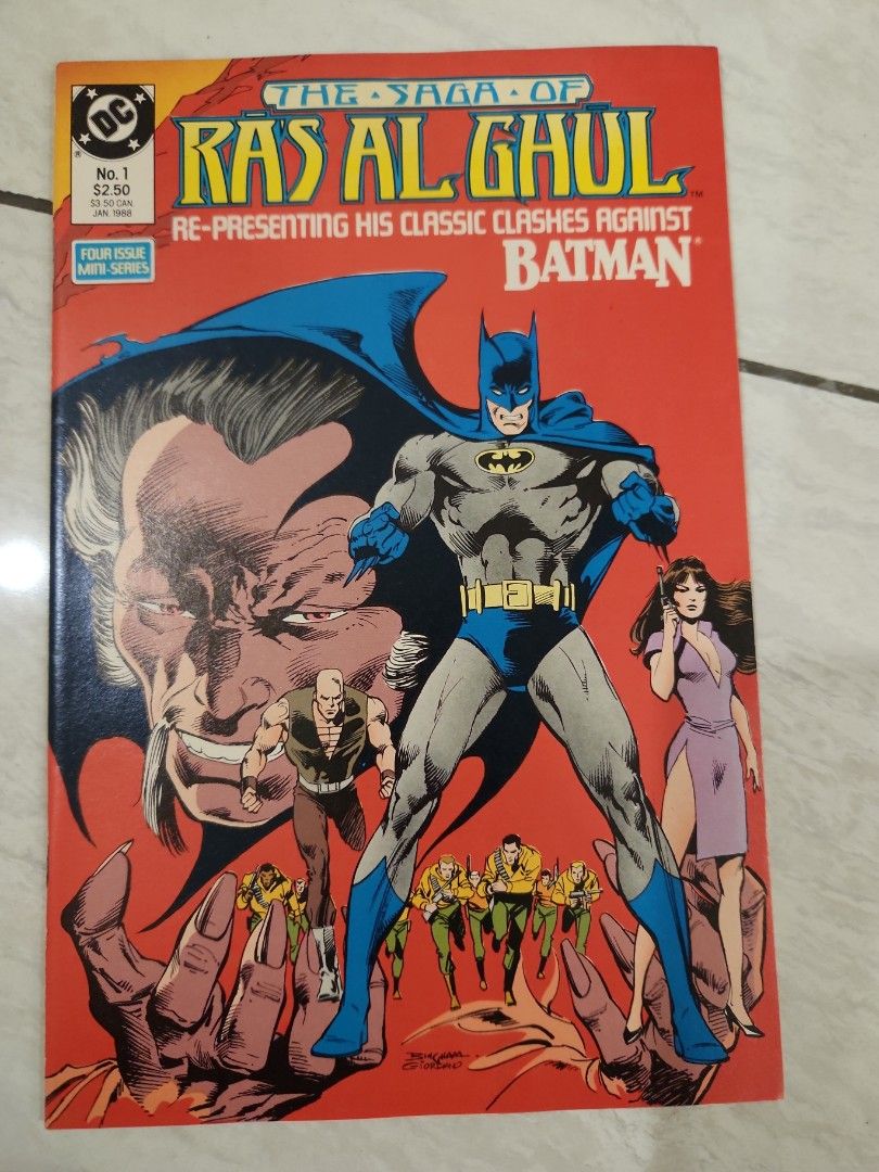 Saga of Ras Al Ghul Comic Set 1-2-3-4 Batman Robin Jerry Bingham Neal ...
