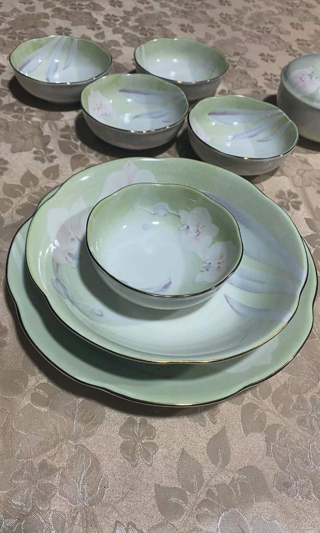 Sakura Ceramic Set from Japan, Furniture & Home Living, Kitchenware ...