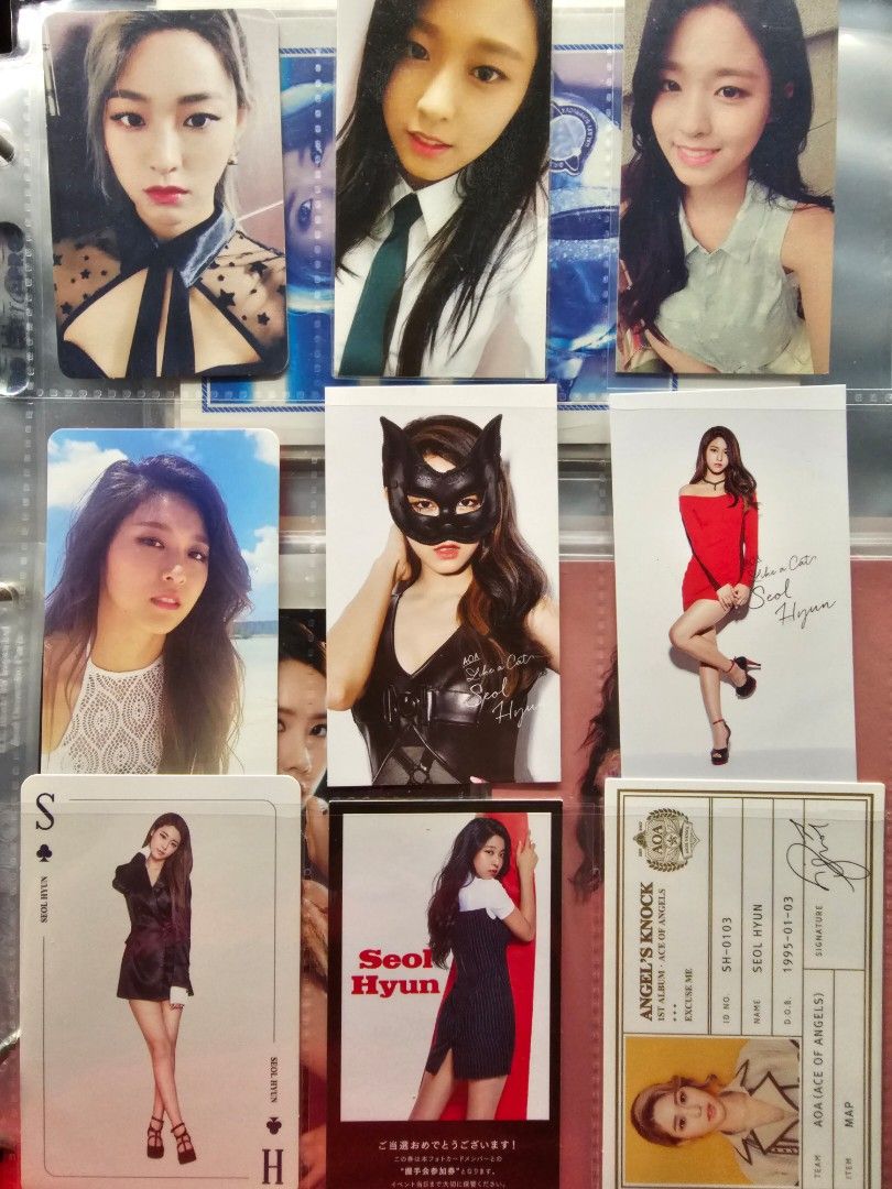 Seolhyun AOA photocards, Hobbies & Toys, Memorabilia & Collectibles, K-Wave on Carousell