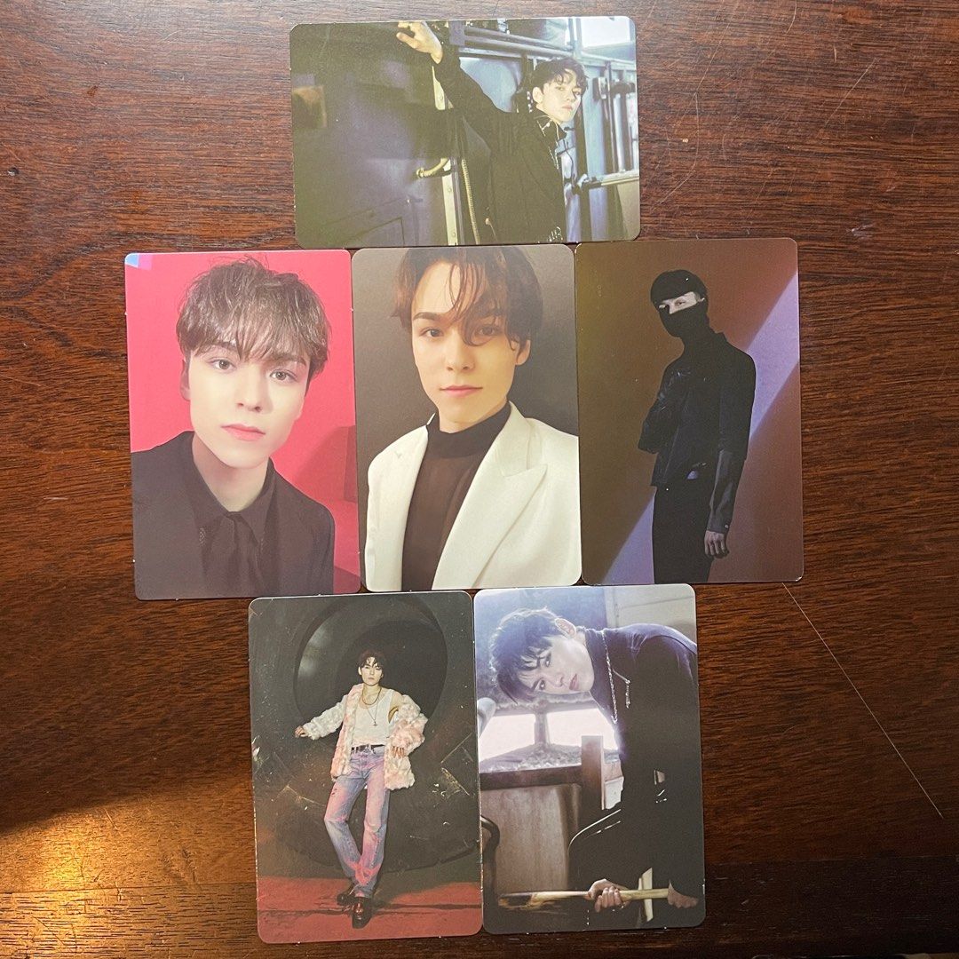 SEVENTEEN Vernon Assorted Photocards Set of 5 on Carousell