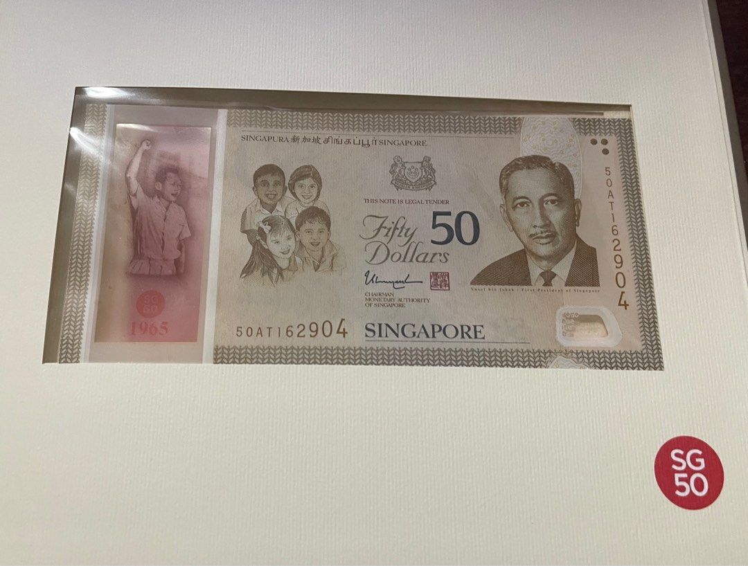 SG50 commemorative notes, Hobbies & Toys, Memorabilia & Collectibles ...