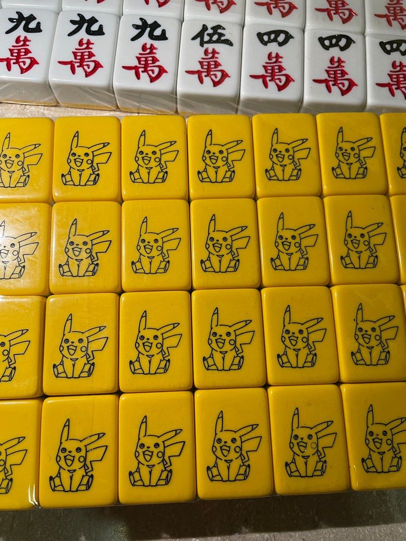 SG Version Pikachu Mahjong Set Instock Authorized Seller Doraemon ...