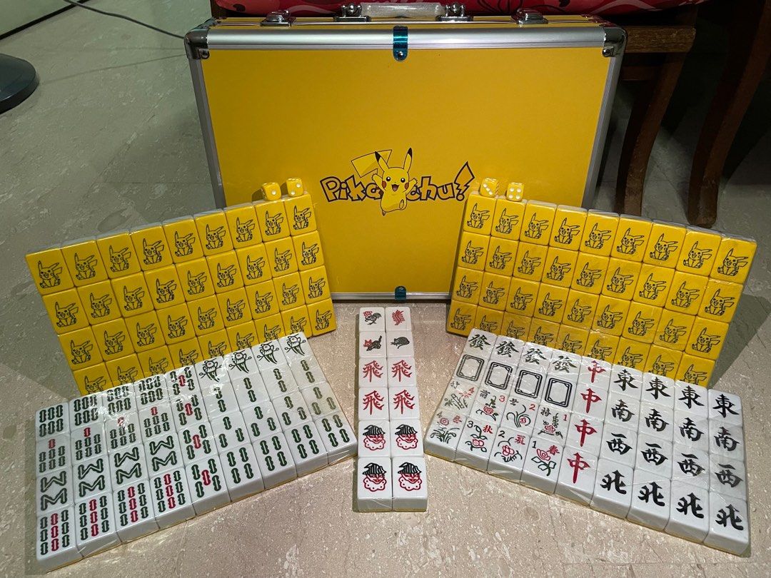 SG Version Pikachu Mahjong Set Instock Authorized Seller Doraemon ...