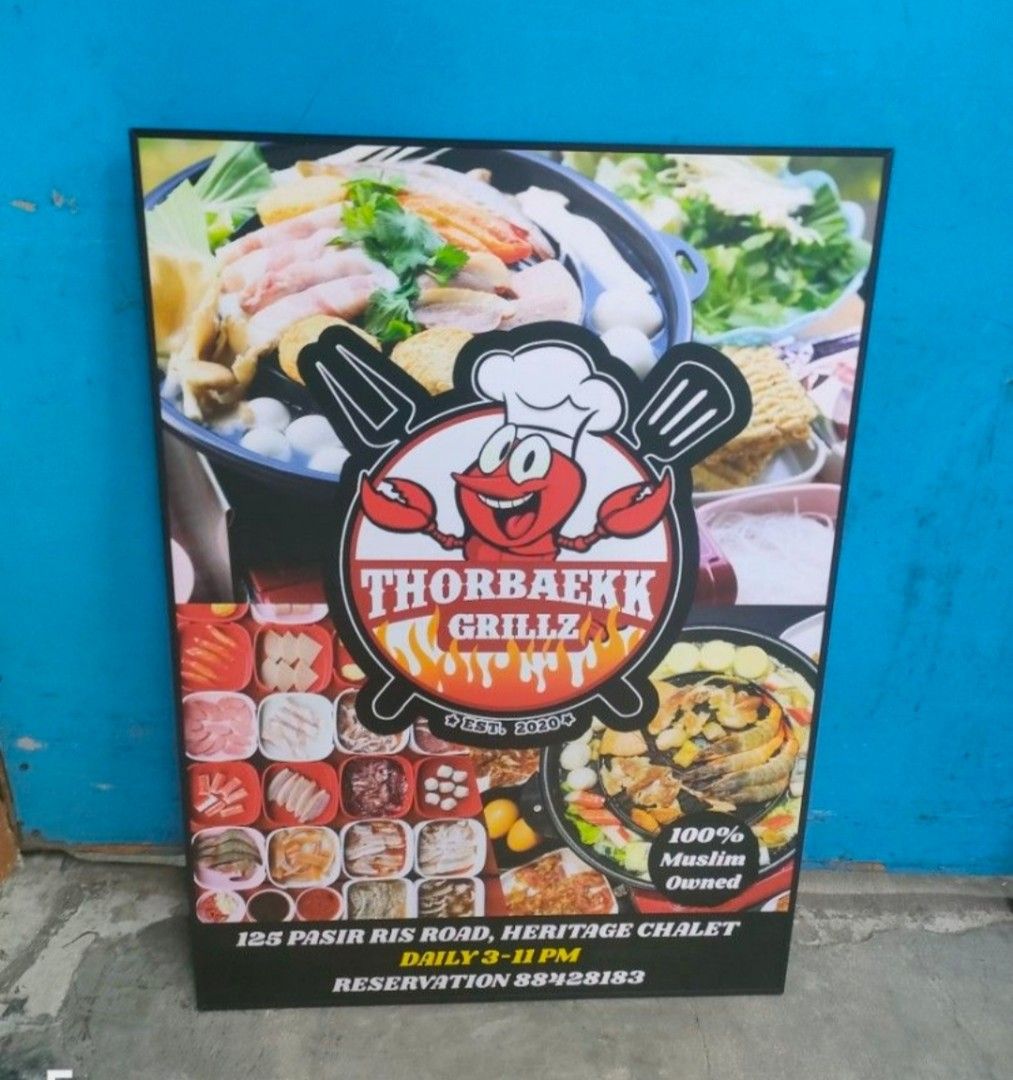 SHOP SIGN BOARD / LIGHT BOX SIGNBOARD / STALL BOARD / PASAR SIGN BOARD ...