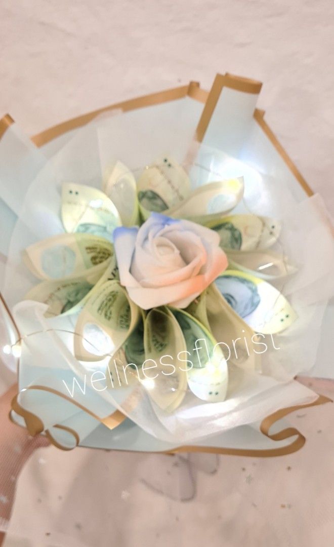 Single Rose money flower bouquet (Birthday | Valentine's day |Mother's ...