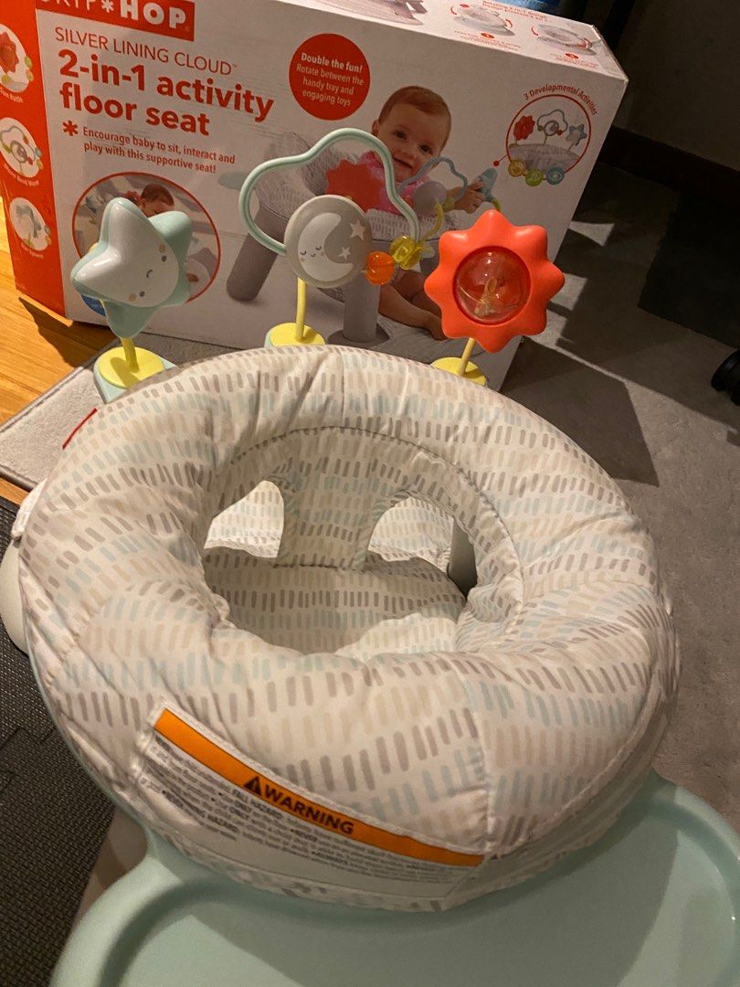 Skip Hop 2 in 1 activity floor seat - silver lining cloud + matching ...