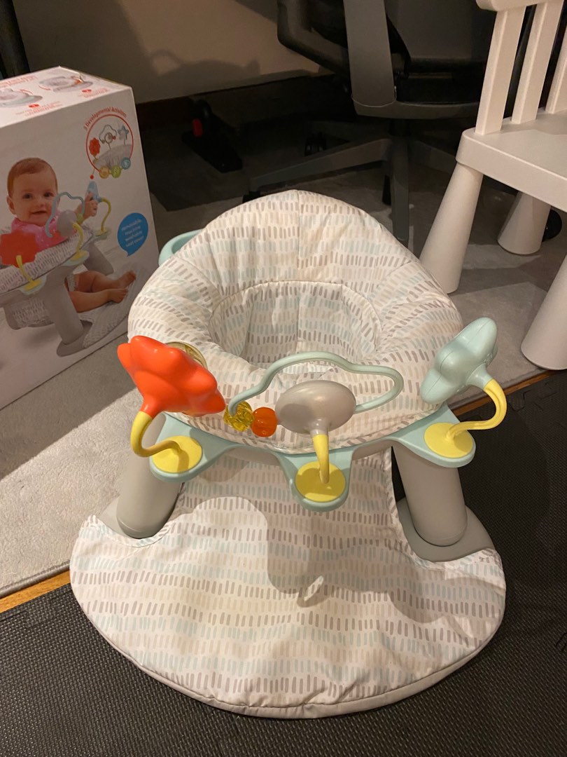 Skip Hop 2 in 1 activity floor seat - silver lining cloud + matching ...