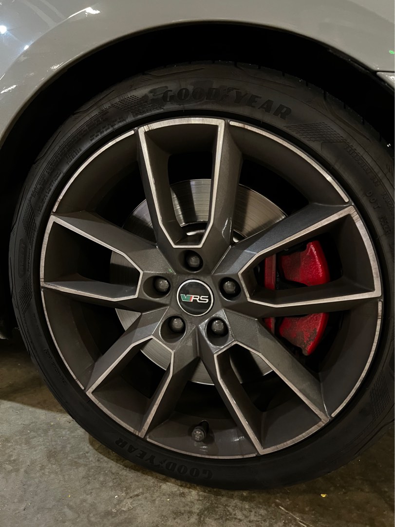 Skoda Octavia RS Stock Rims, Car Accessories, Tyres & Rims on Carousell