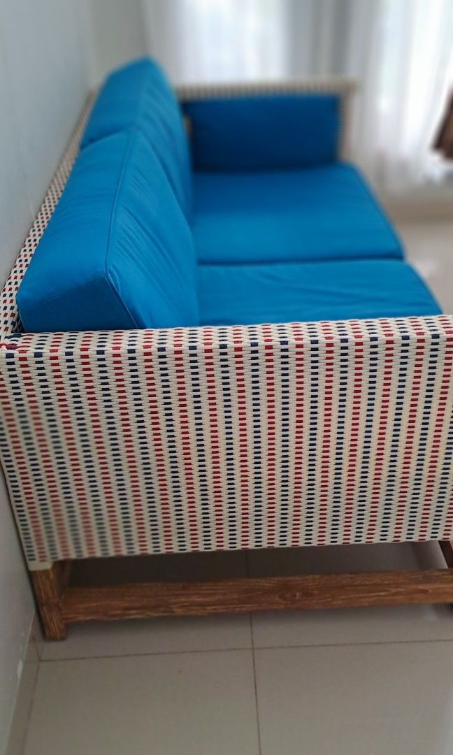 Sofa anyaman kayu jepara, Perabotan Rumah di Carousell