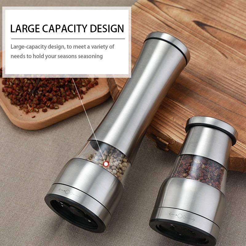 Stainless Steel Pepper Grinder, Furniture & Home Living, Kitchenware ...
