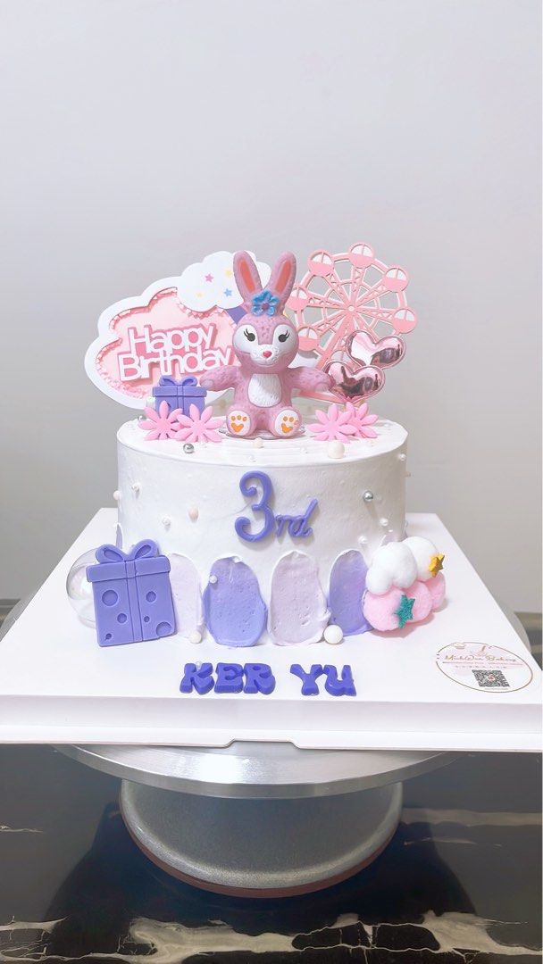 Stella Lou / rabbit themed cake, Food & Drinks, Homemade Bakes on Carousell
