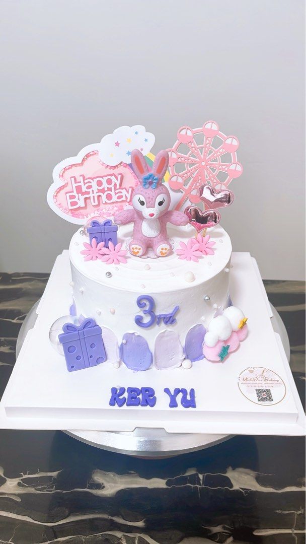 Stella Lou / rabbit themed cake, Food & Drinks, Homemade Bakes on Carousell