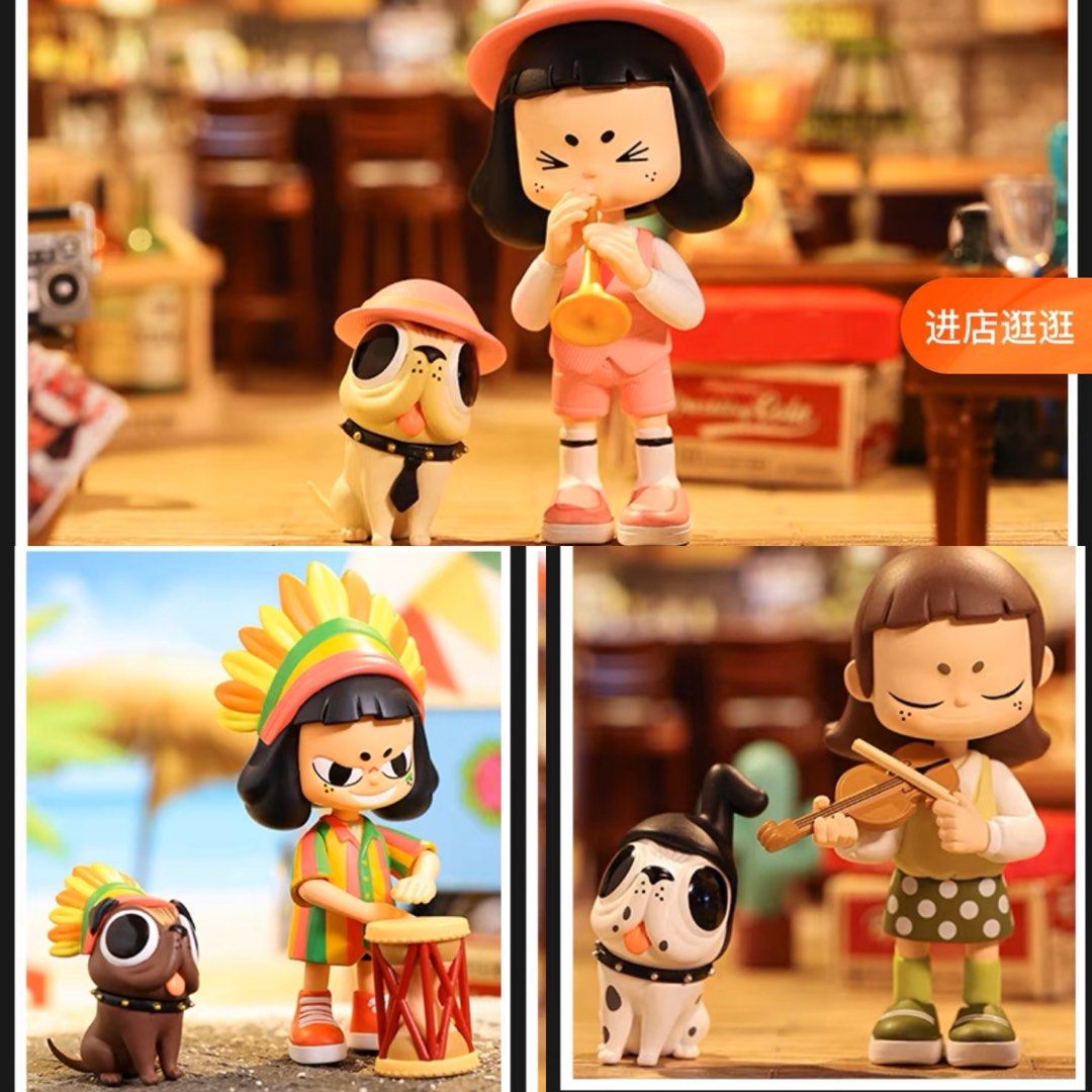 SUPER BAND POPMART full set / single blind box / able choose character ...