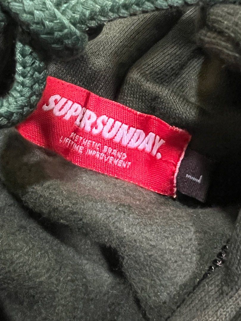 Super Sunday Hoodie Scale Green, Men's Fashion, Coats, Jackets and ...