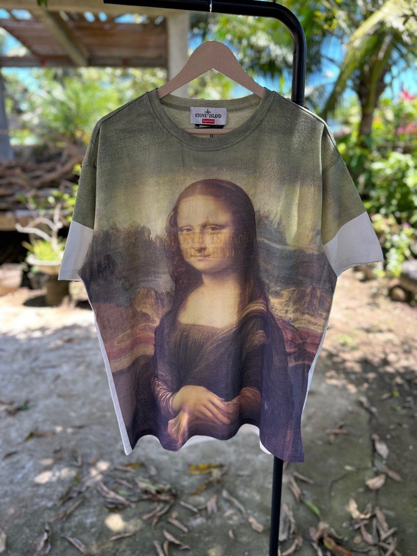 Supreme Stone Island Monalisa Tee Season SS22, Men's Fashion, Tops ...
